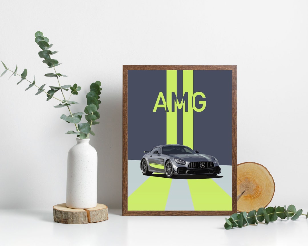 Printable Mercedes-benz Amg Gt Blackseries Wall Art, Mercedes Wall Art ...