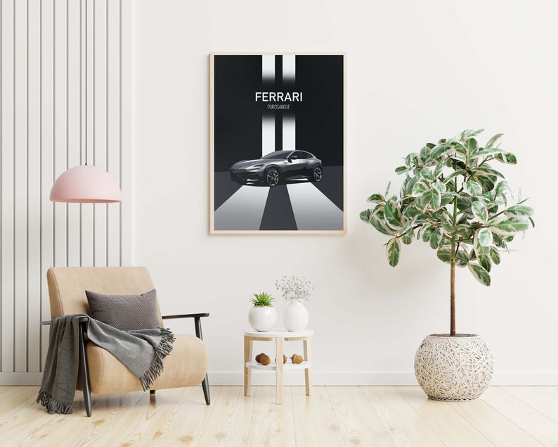 Printable Ferrari Purosangue Poster, Ferrari Poster, Ferrari Super Car ...