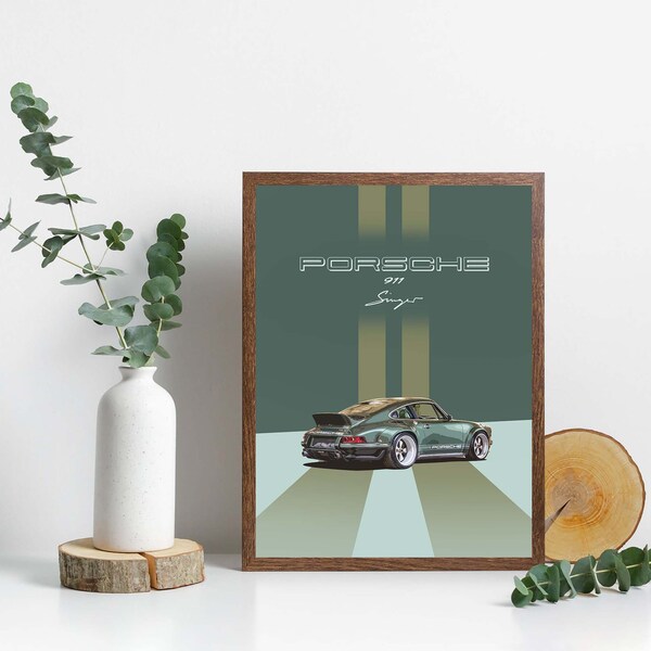 Porsche Singer Art - Etsy