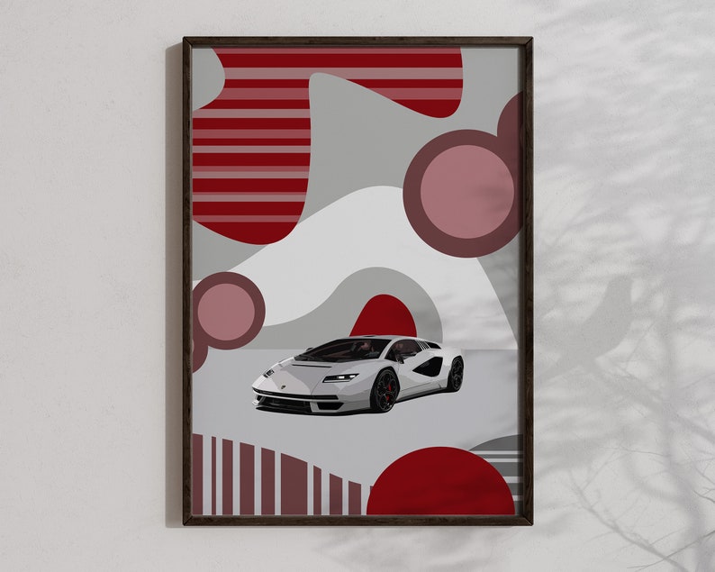 3 in 1 Bundle, Printable Lamborghini Posters, Lamborghini Countach LPI ...