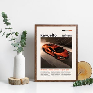 Printable Lamborghini Revuelto Poster Cool Super Car Wall Art Fast ...