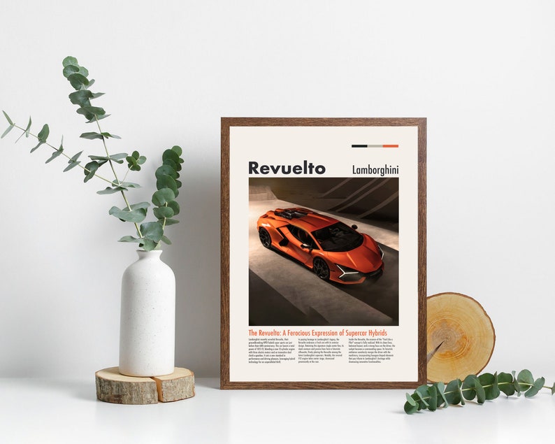 Printable Lamborghini Revuelto Poster Cool Super Car Wall Art Fast ...
