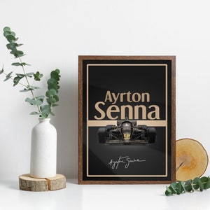 3 in 1 Bundle, Ayrton Senna Poster, Printable Formula 1 Senna Wall Art ...