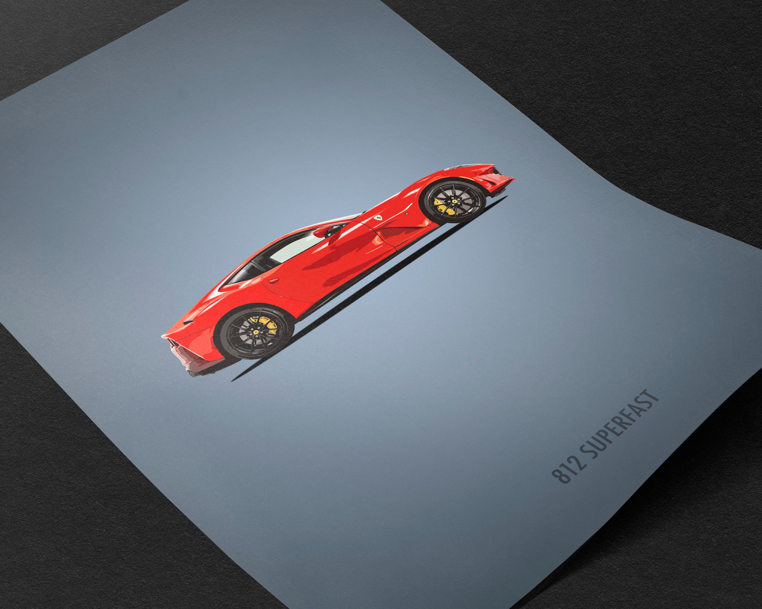 Ferrari 812 Superfast Wall Art, Printable Ferrari Poster, Downloadable ...