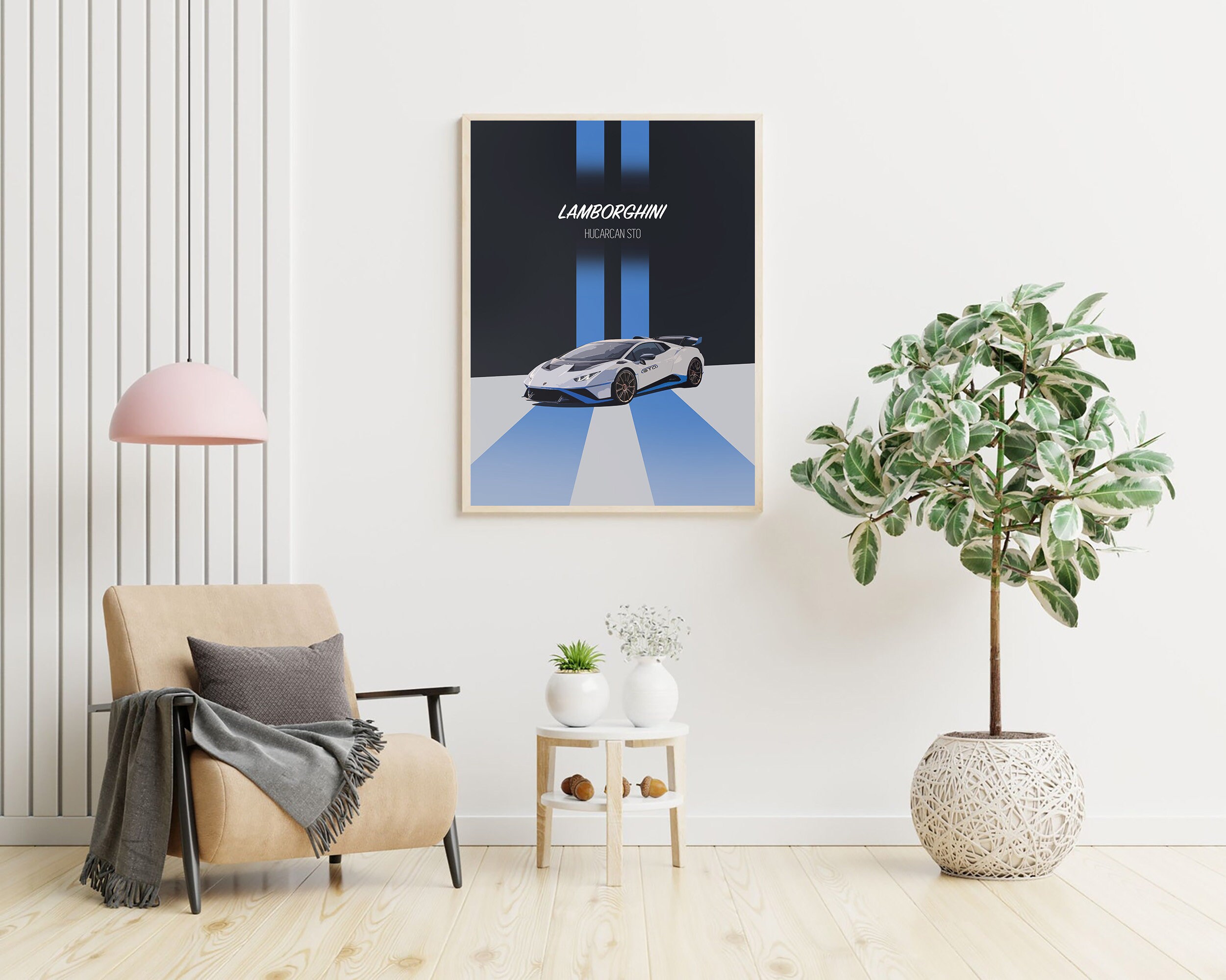 Lamborghini Huracan Art, Lamborghini Poster, Sports Car Wall Art, Race ...