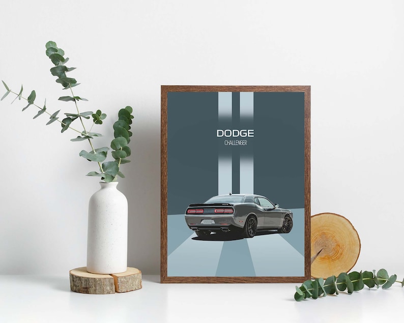 Dodge Challenger Wall Art, Downloadable Dodge Poster, Dodge Challenger ...