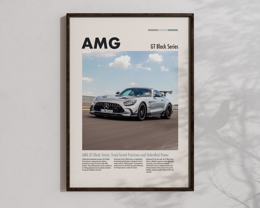 Mercedes AMG Black Series Poster Fast Mercedes Wall Art Printable ...