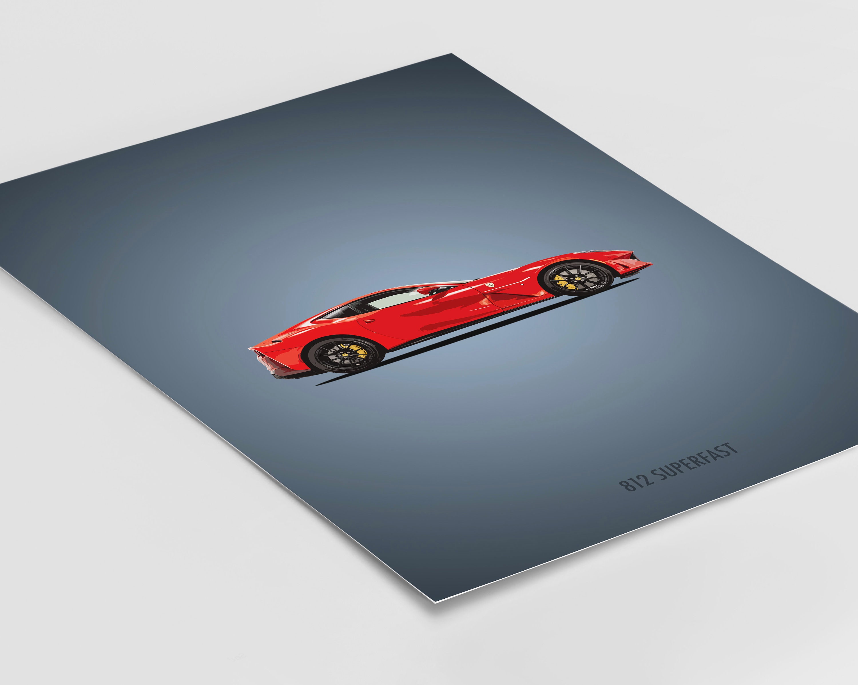 Ferrari 812 Superfast Wall Art, Printable Ferrari Poster, Downloadable ...