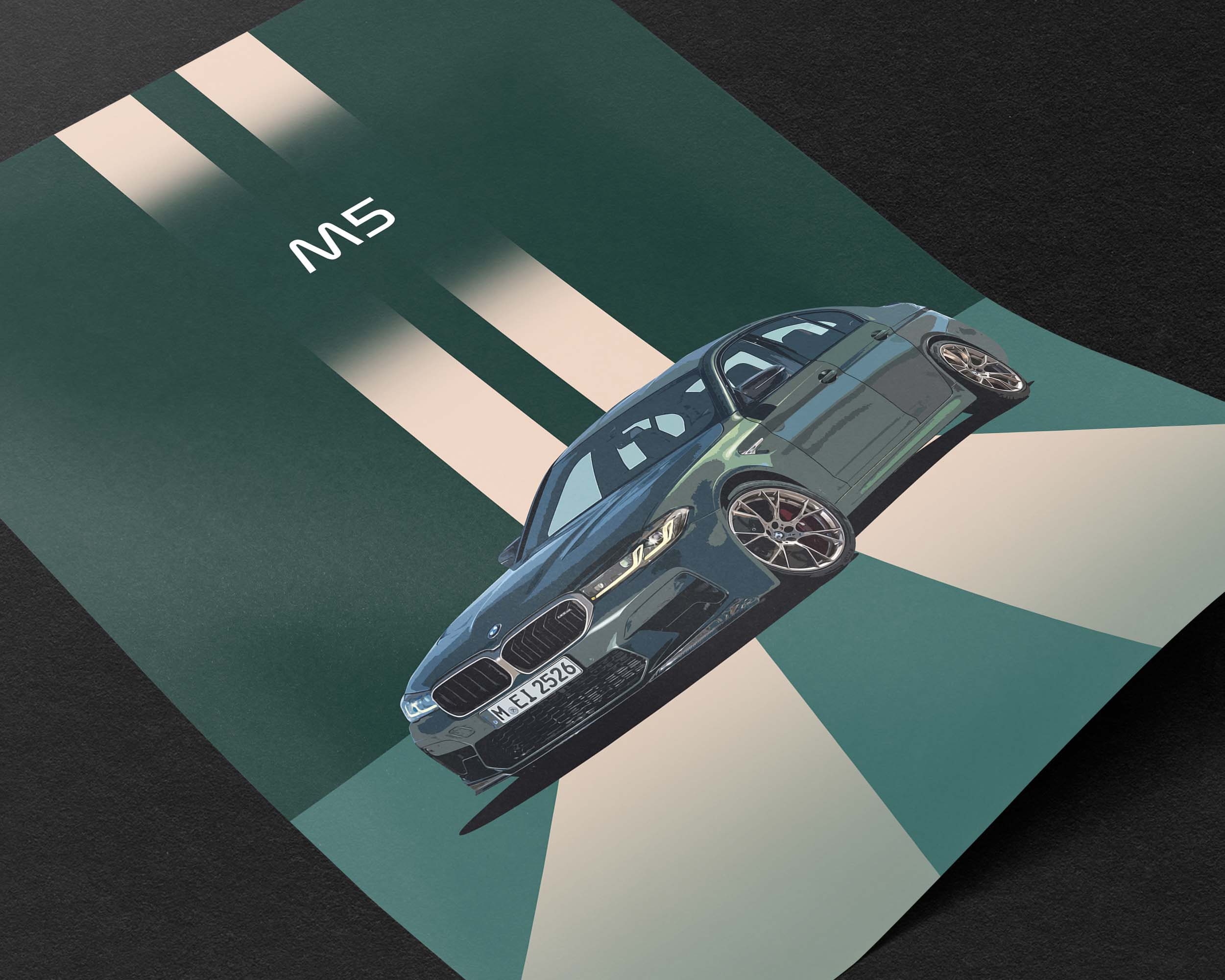 Printable BMW M5 Cs Wall Art, BMW M5 Gran Coupe Poster, BMW 5 Series ...