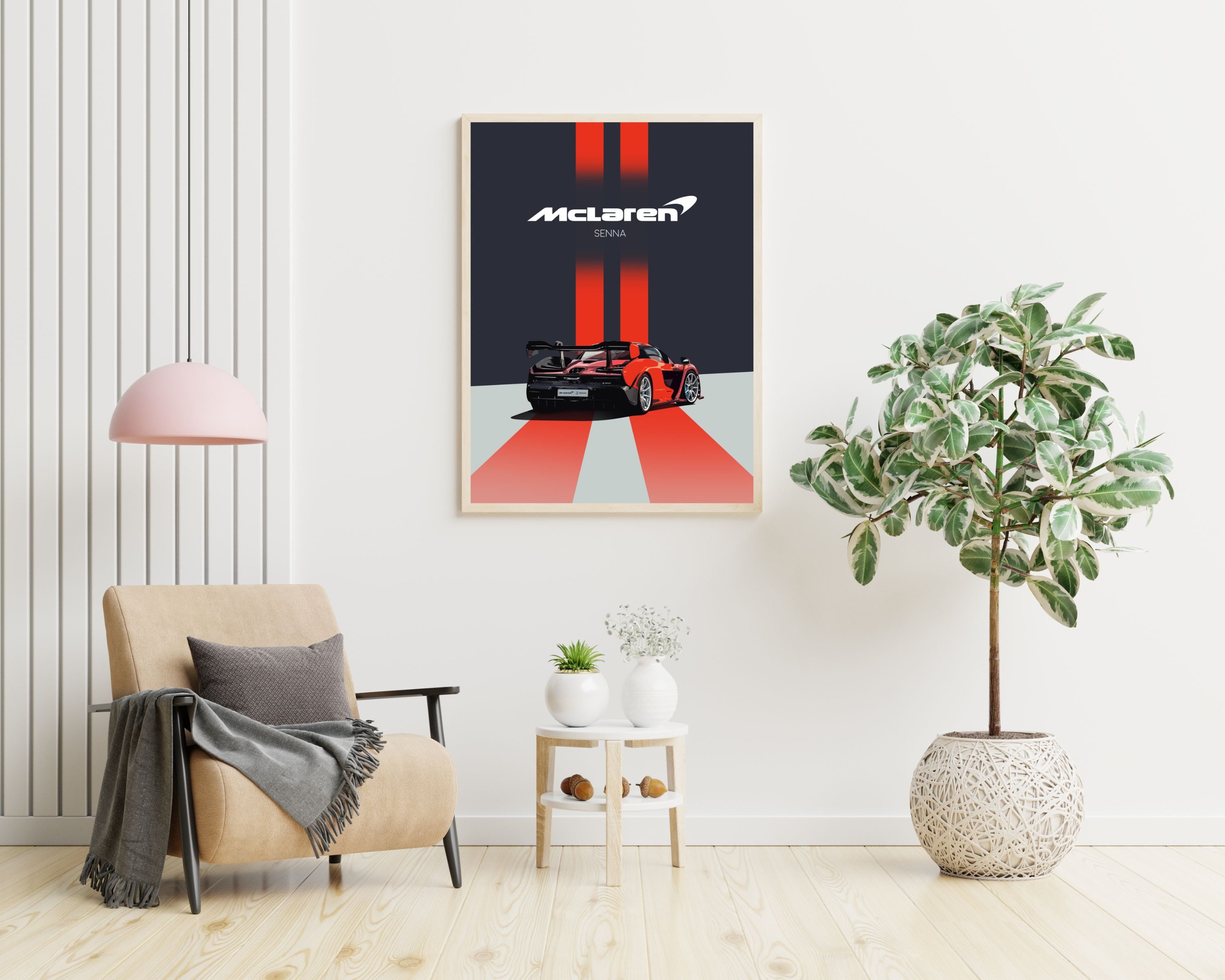 Digital Mclaren Senna Wall Art, Sports Car Wall Art, Mclaren Wall Art ...