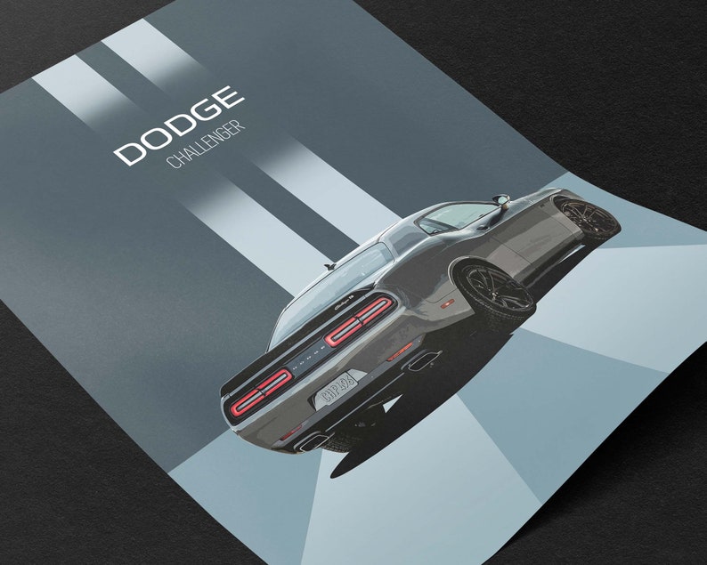Dodge Challenger Wall Art, Downloadable Dodge Poster, Dodge Challenger ...