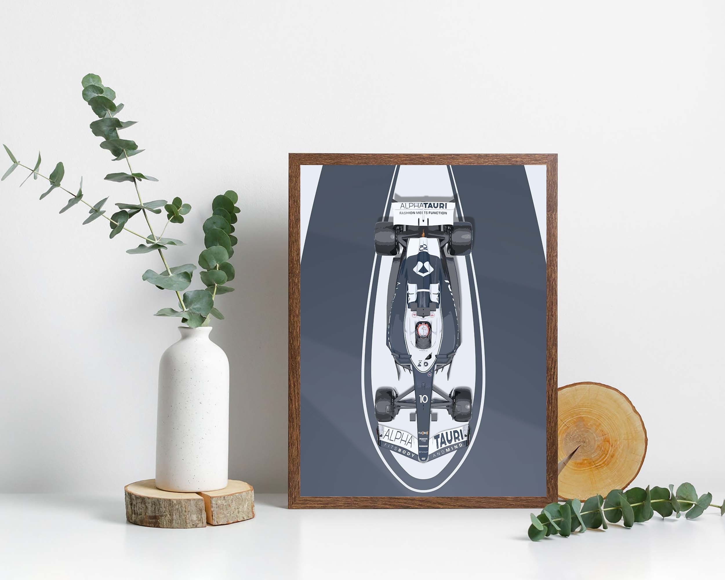Printable Alpha Tauri Car Wall Art, Yuki Tsunoda F1 Car Decor, Formula ...