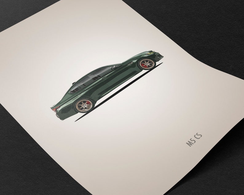 BMW M5 CS Wall Art | Printable BMW M5 Poster | Sports Car Decoration ...