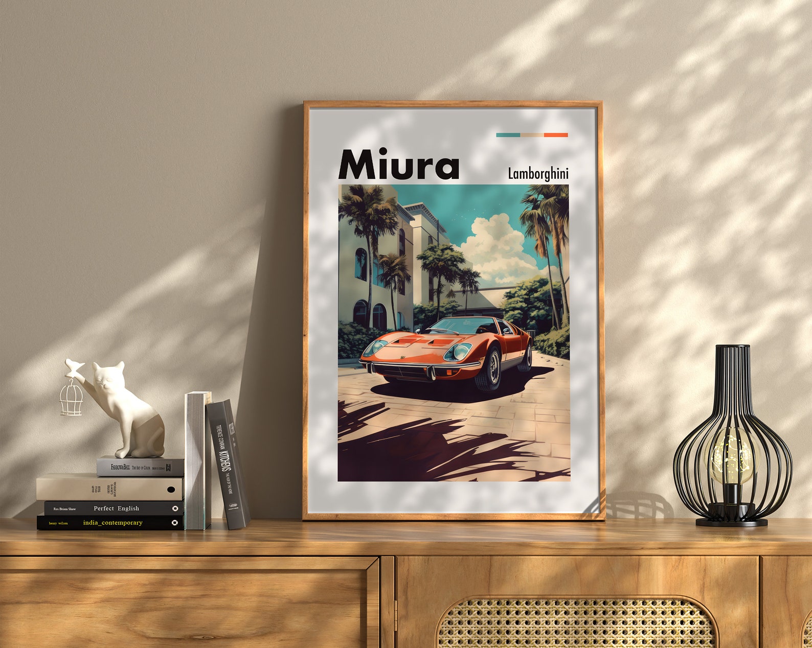 Vintage Lamborghini Miura Poster Printable Super Car Artwork - Etsy