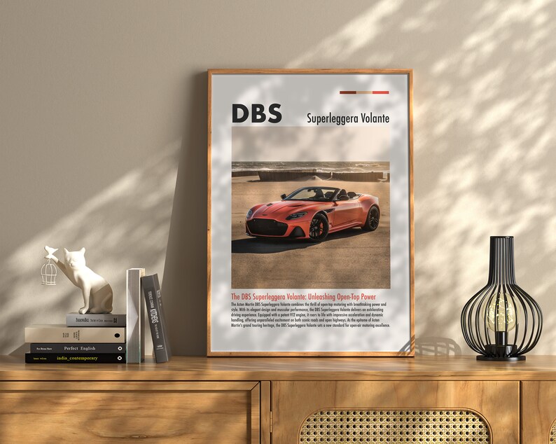 Aston Martin DBS Poster Cool Race Car Wall Art Fast Racing Cars Prints ...