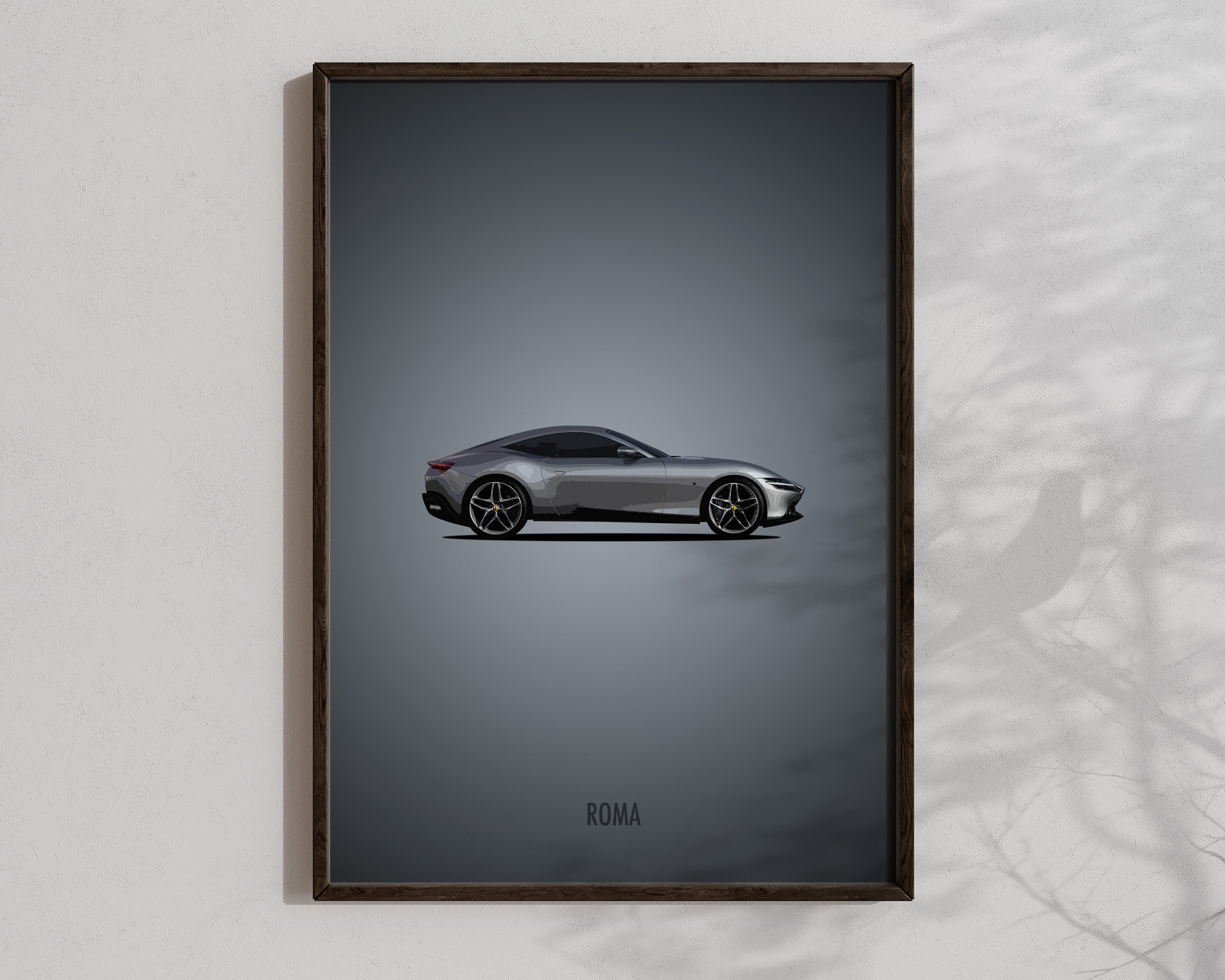 Ferrari Roma Wall Art, Printable Ferrari Poster, Downloadable Super Car ...