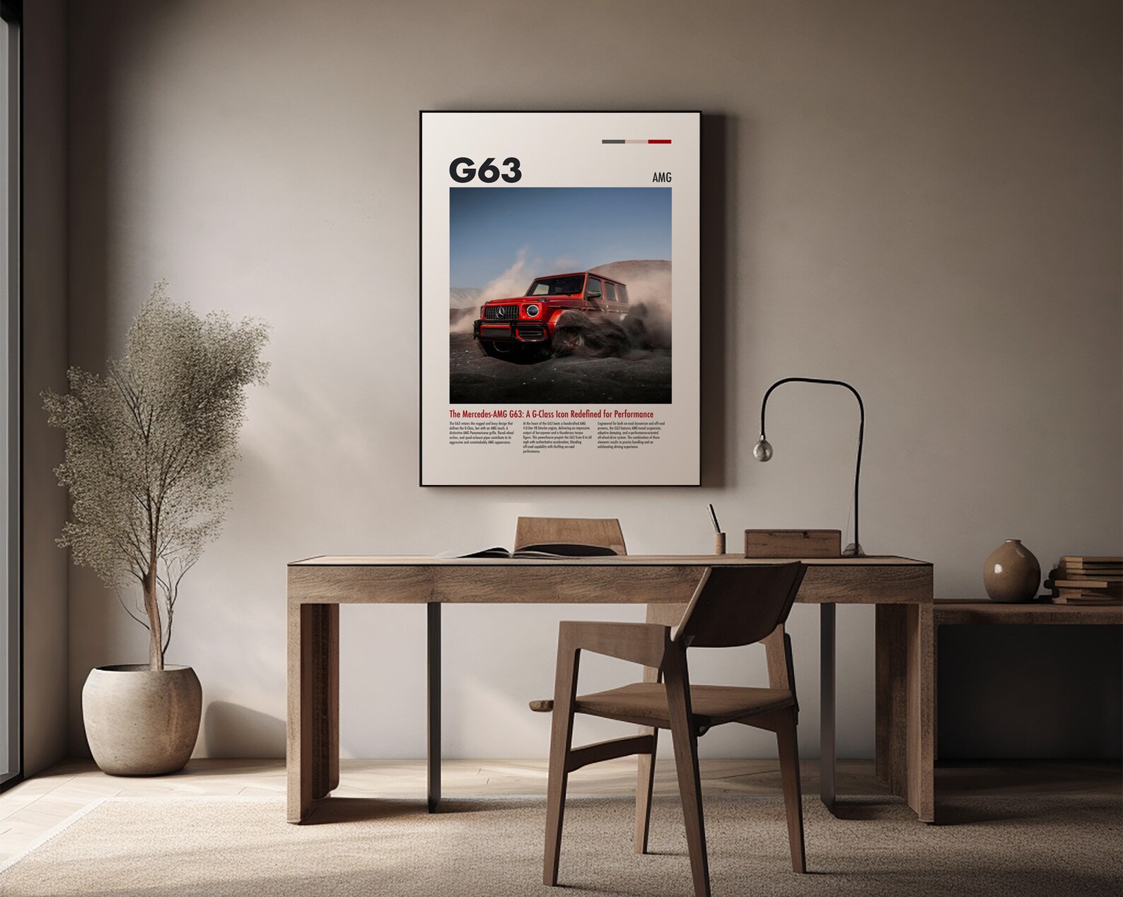 Mercedes G63 AMG Poster Cool Mercedes Artwork Decorative Automotive ...