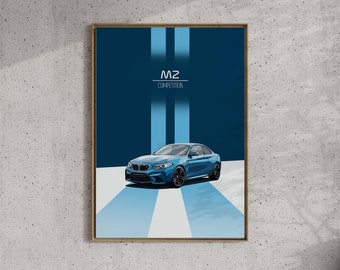 Bmw M2 Competition Print - Etsy