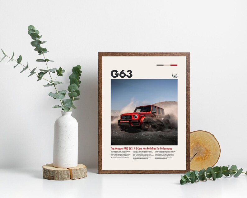Mercedes G63 AMG Poster Cool Mercedes Artwork Decorative Automotive ...