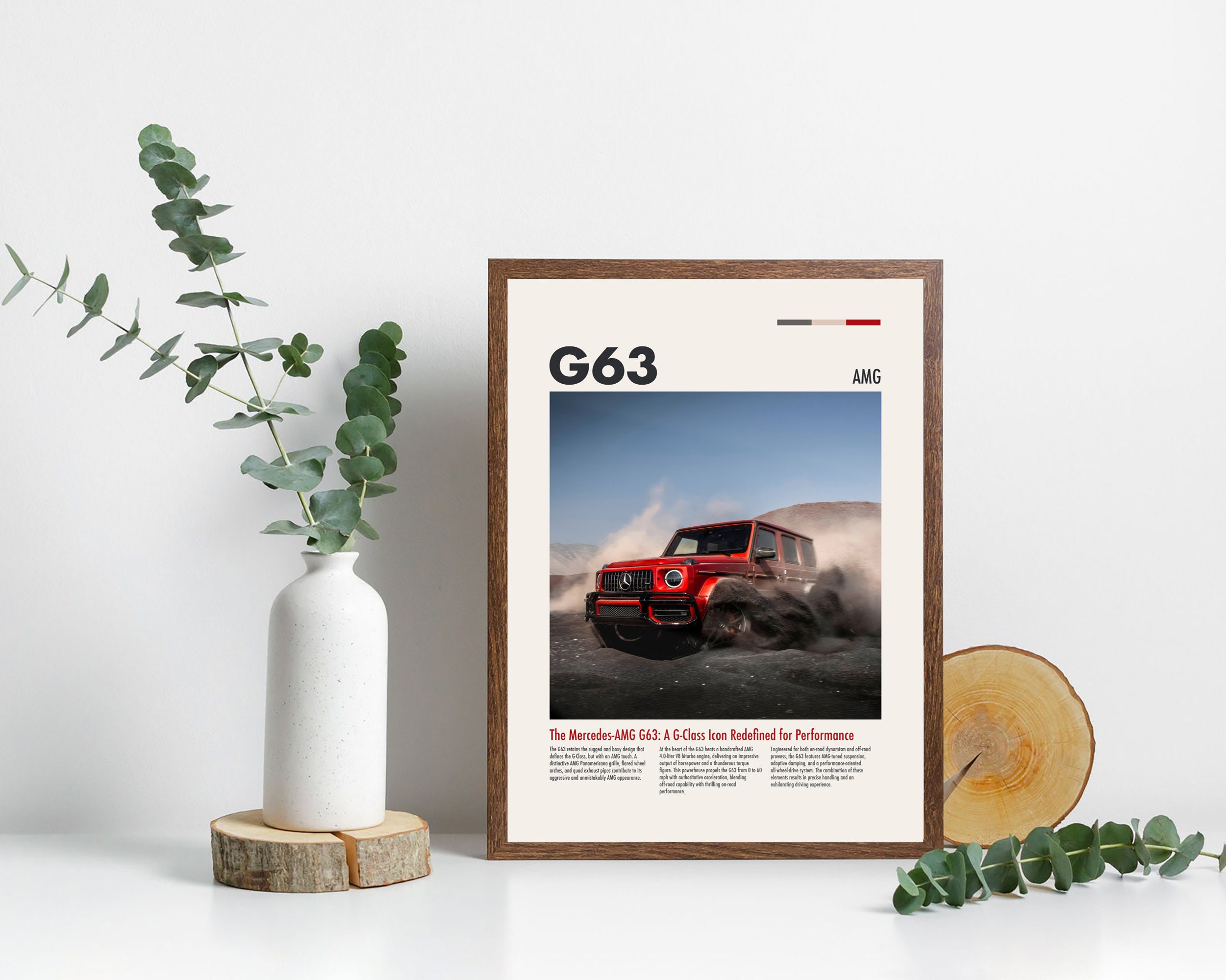 Mercedes G63 AMG Poster Cool Mercedes Artwork Decorative Automotive ...