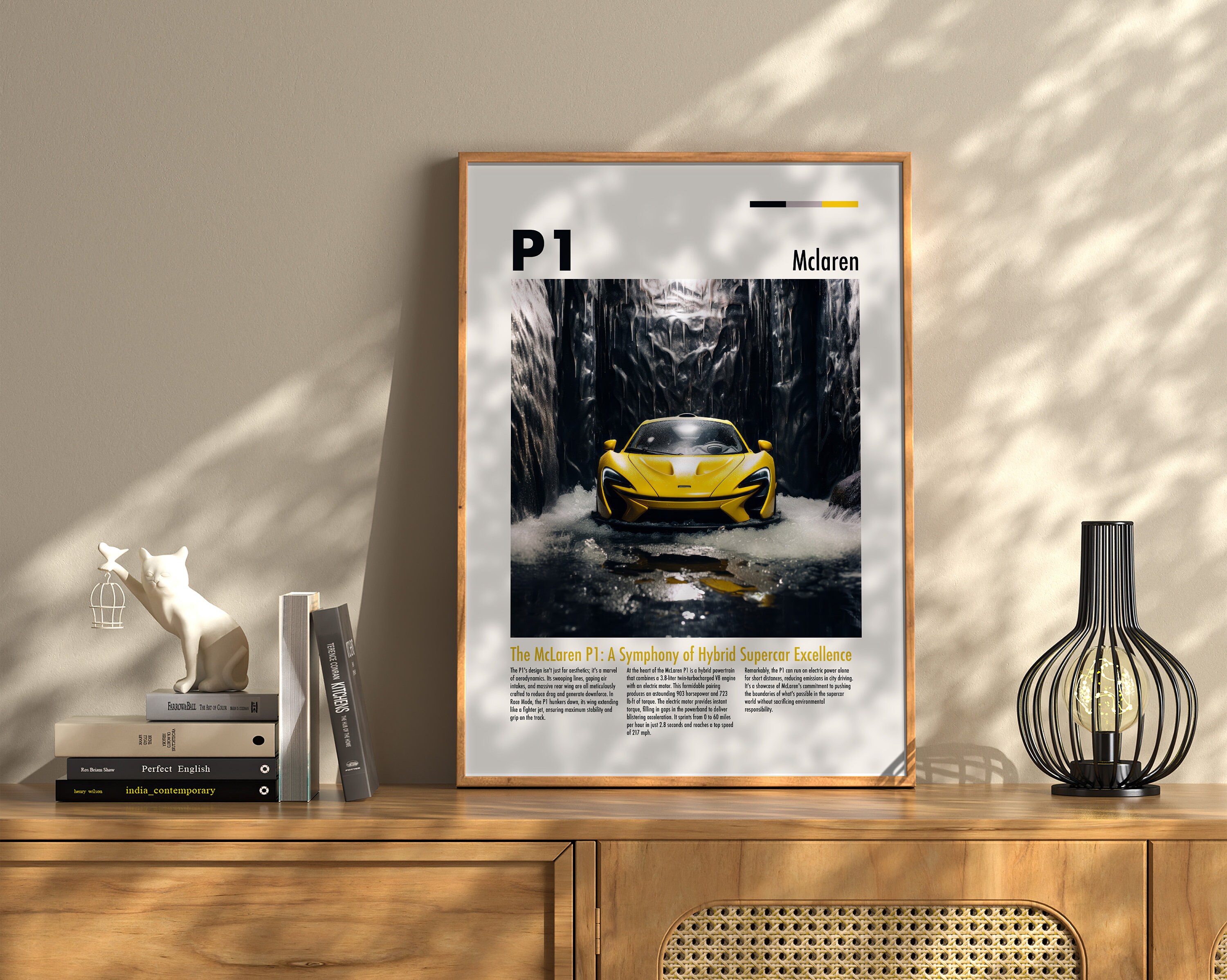 Mclaren P1 Poster Super Car Wall Art Mclaren P1 Artwork Mclaren Decor ...