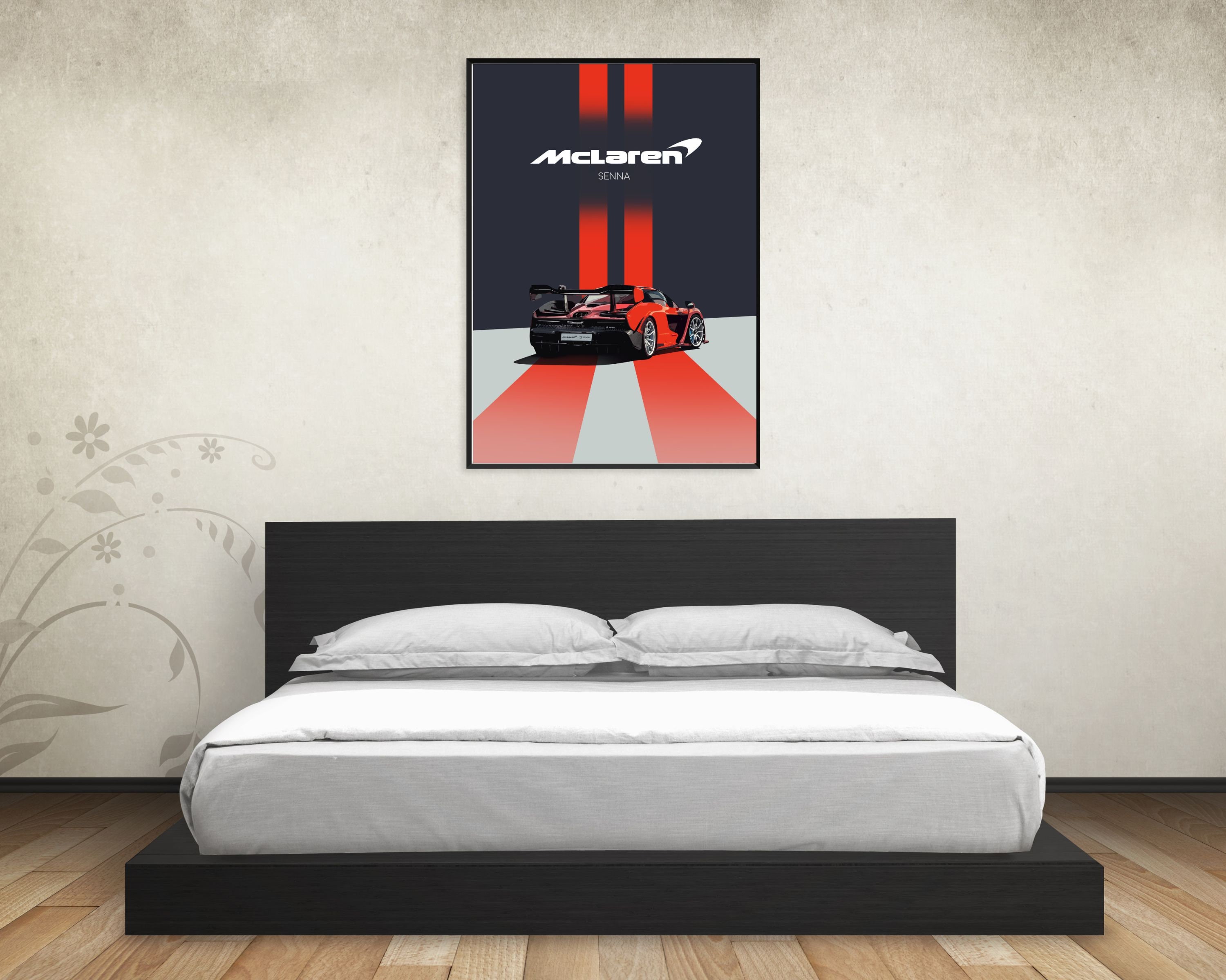 Digital Mclaren Senna Wall Art, Sports Car Wall Art, Mclaren Wall Art ...