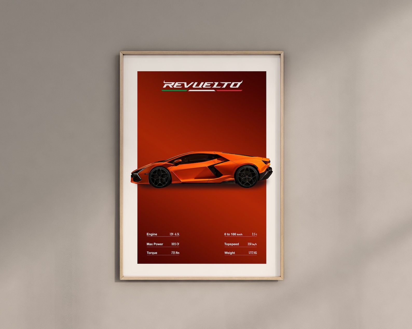 Lamborghini Revuelto Wall Art Automotive Home Posters Aesthetic Racing ...