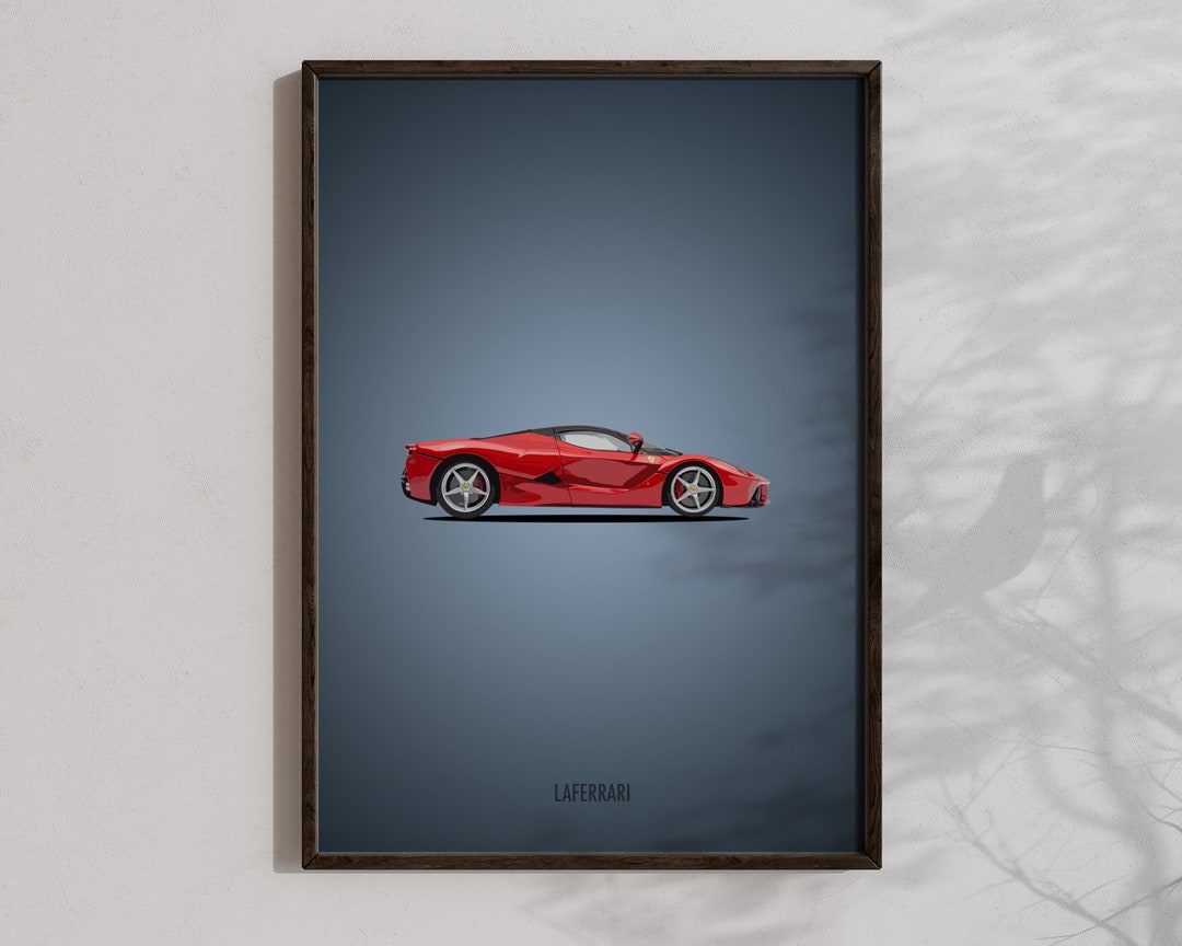 Ferrari Laferrari Wall Art, Printable Ferrari Poster, Downloadable ...