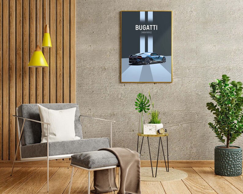 Bugatti Chiron Profilee Poster, Printable Bugatti Wall Art, Hyper Car ...