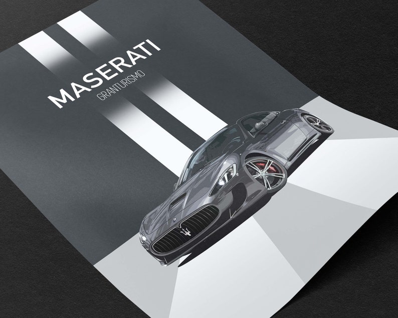 Printable Maserati Granturismo Wall Art, Maserati Poster, Maserati ...