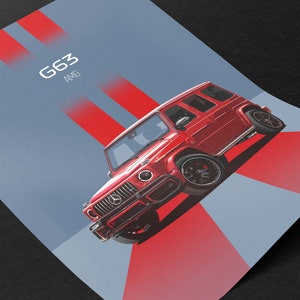 Printable Mercedes Benz G63 AMG Poster, Mercedes Wall Art, Military Car ...