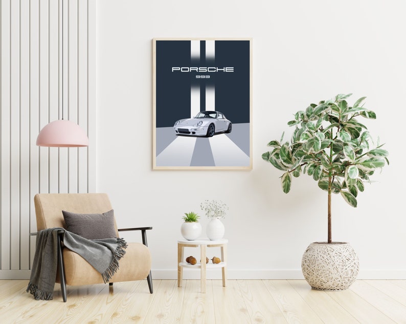Printable Porsche 911 993 Wall Art Porsche Poster for Room - Etsy