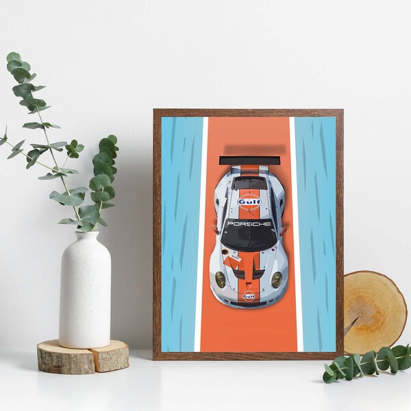 Gulf Racing Art Print - Etsy