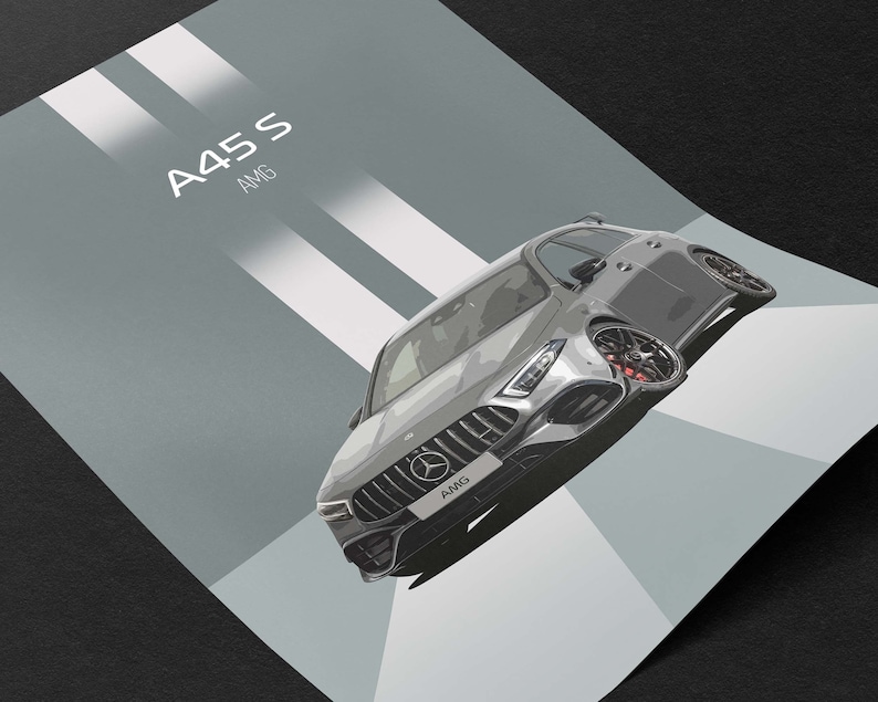 Downloadable Mercedes Benz A45s AMG Poster, Mercedes Wall Art, Sports ...