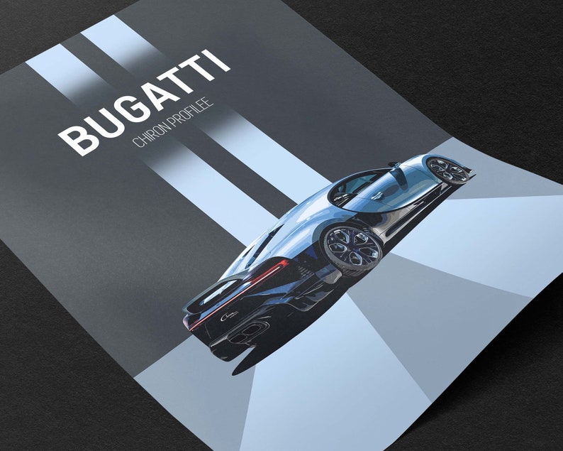 Bugatti Chiron Profilee Poster, Printable Bugatti Wall Art, Hyper Car ...
