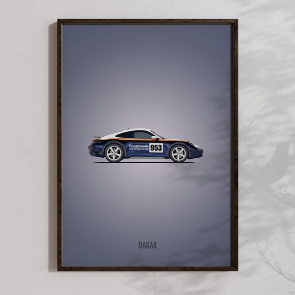 Porsche 911 Dakar Poster - Etsy