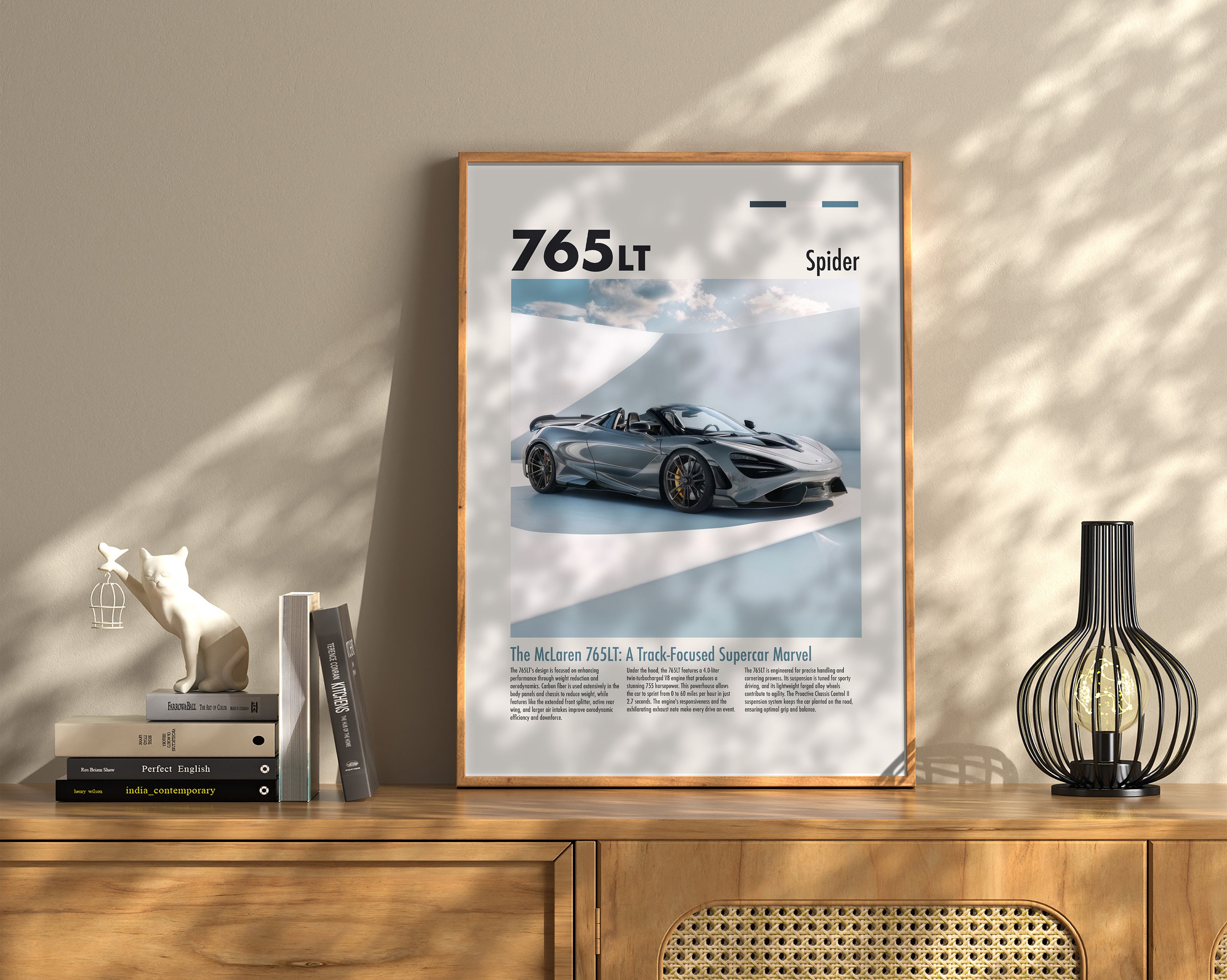 Mclaren 765LT Poster Cool Mclaren Artwork Fantasy Automotive Wall Art ...