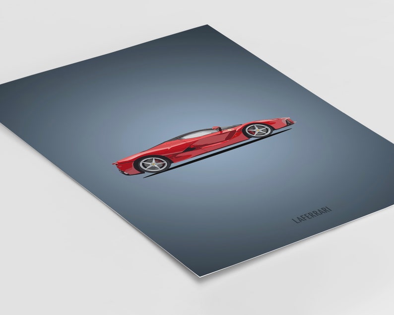 Ferrari Laferrari Wall Art, Printable Ferrari Poster, Downloadable ...