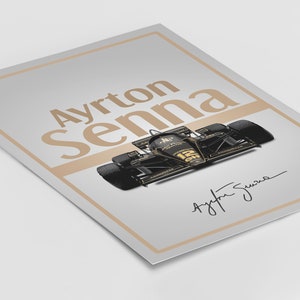 3 in 1 Bundle, Ayrton Senna Poster, Printable Formula 1 Senna Wall Art ...