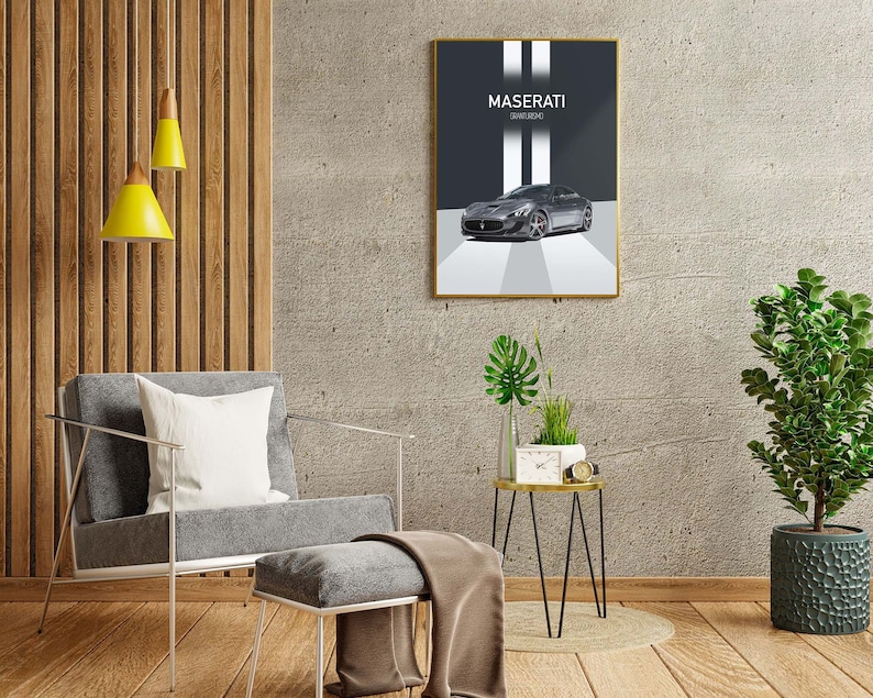 Printable Maserati Granturismo Wall Art, Maserati Poster, Maserati ...