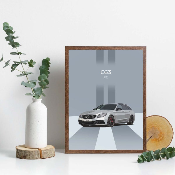 Mercedes C63 Poster - Etsy