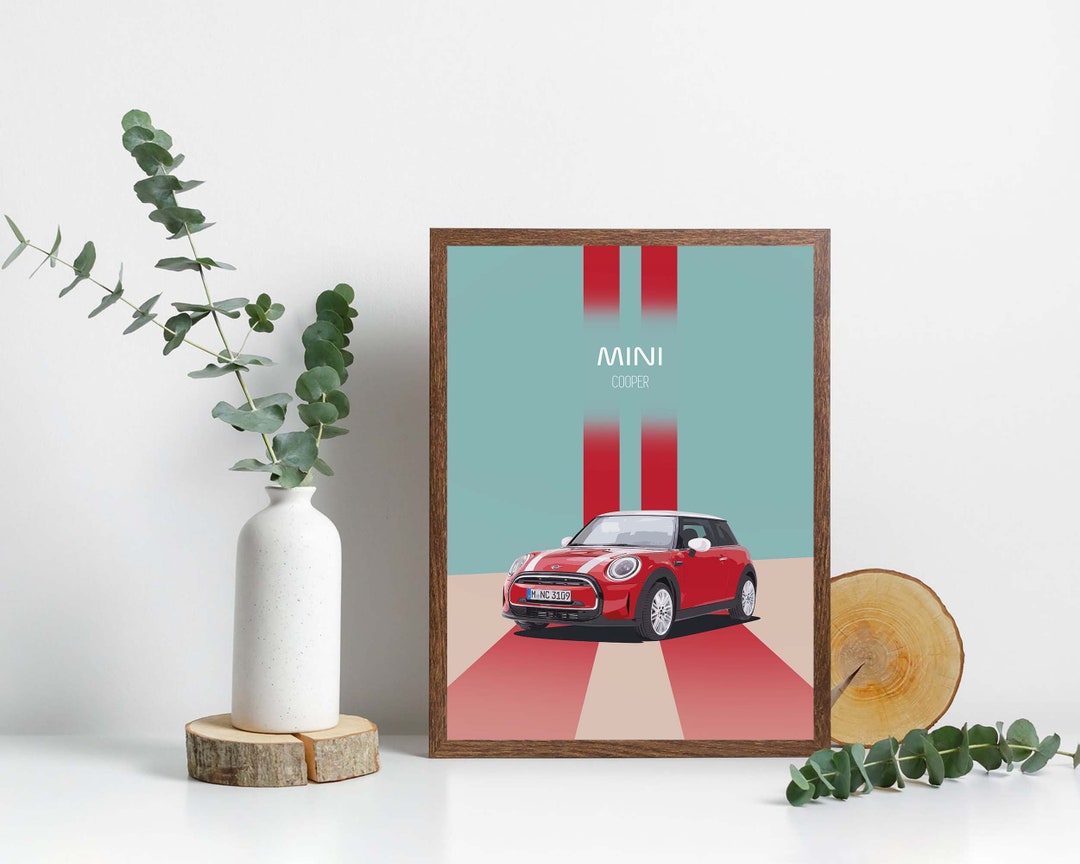 Printable Mini Cooper Wall Art, Mini Car Print, Mini Poster, Automotive ...