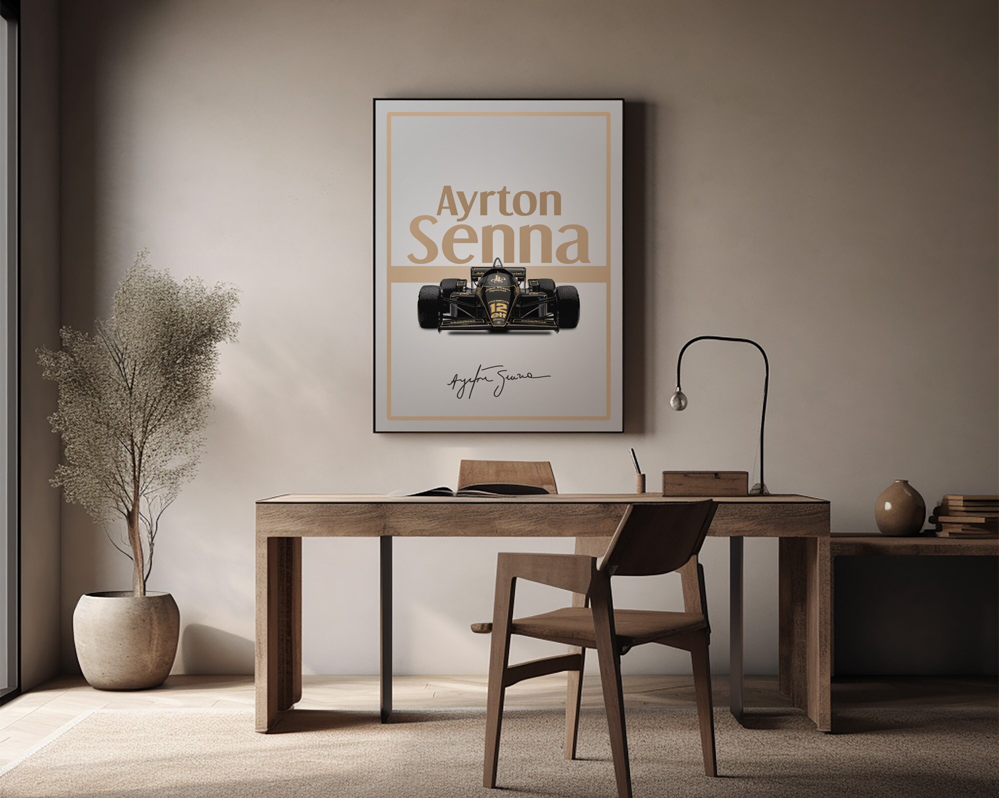 3 in 1 Bundle, Ayrton Senna Poster, Printable Formula 1 Senna Wall Art ...