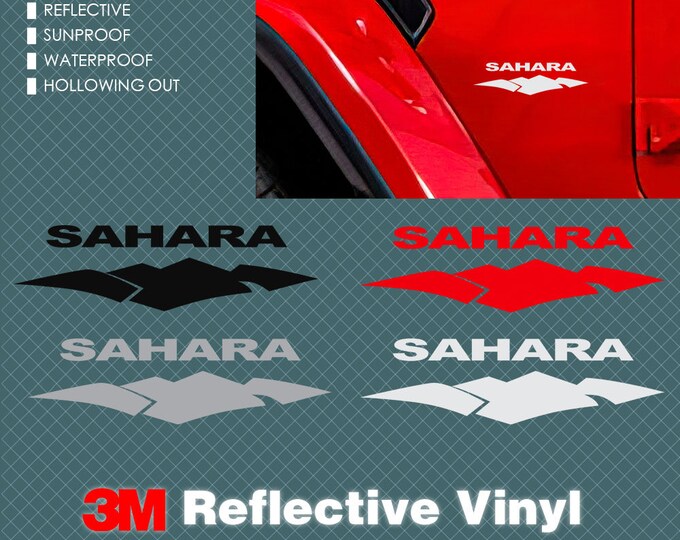 3M Reflective Sahara Decal Stickers Car Auto Rear Side Fender ...
