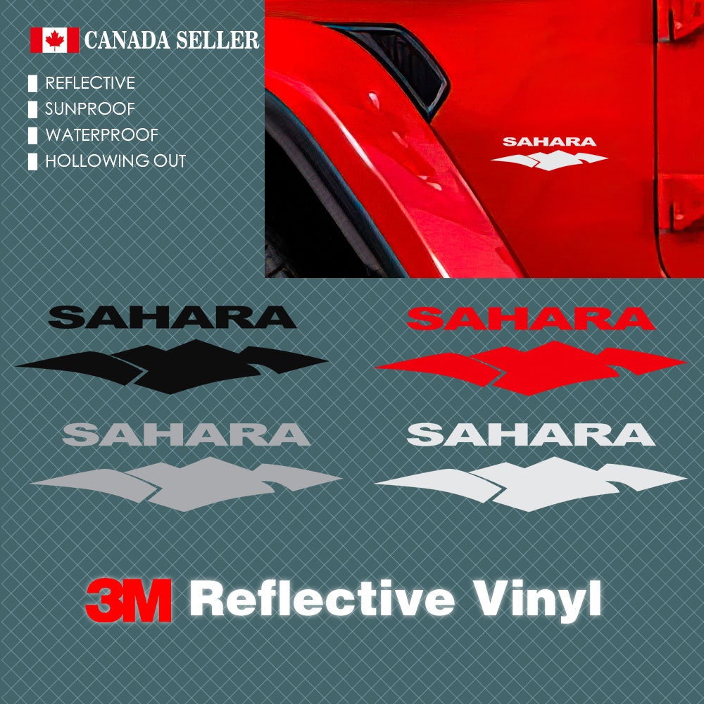 3M Reflective Sahara Decal Stickers Car Auto Rear Side Fender ...