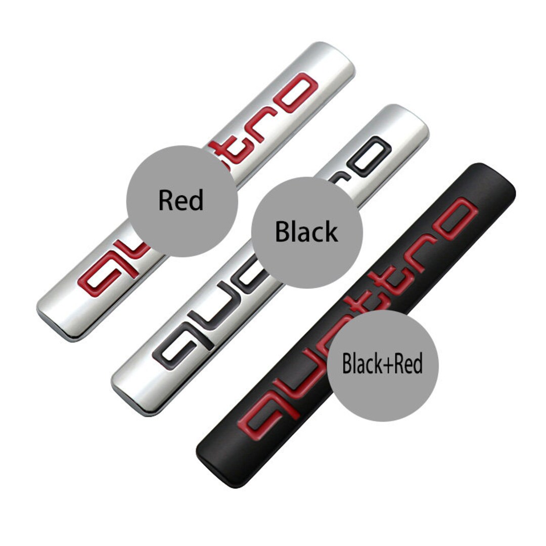 Quality Metal Quattro Metal Emblems Badges Stickers off Road 4X4 AWD ...