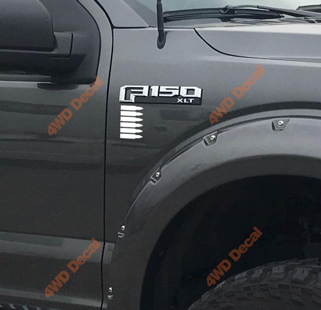 3M Reflective Bullets Rifle Gun Firearm Car Stickers Outdoor Waterproof ...