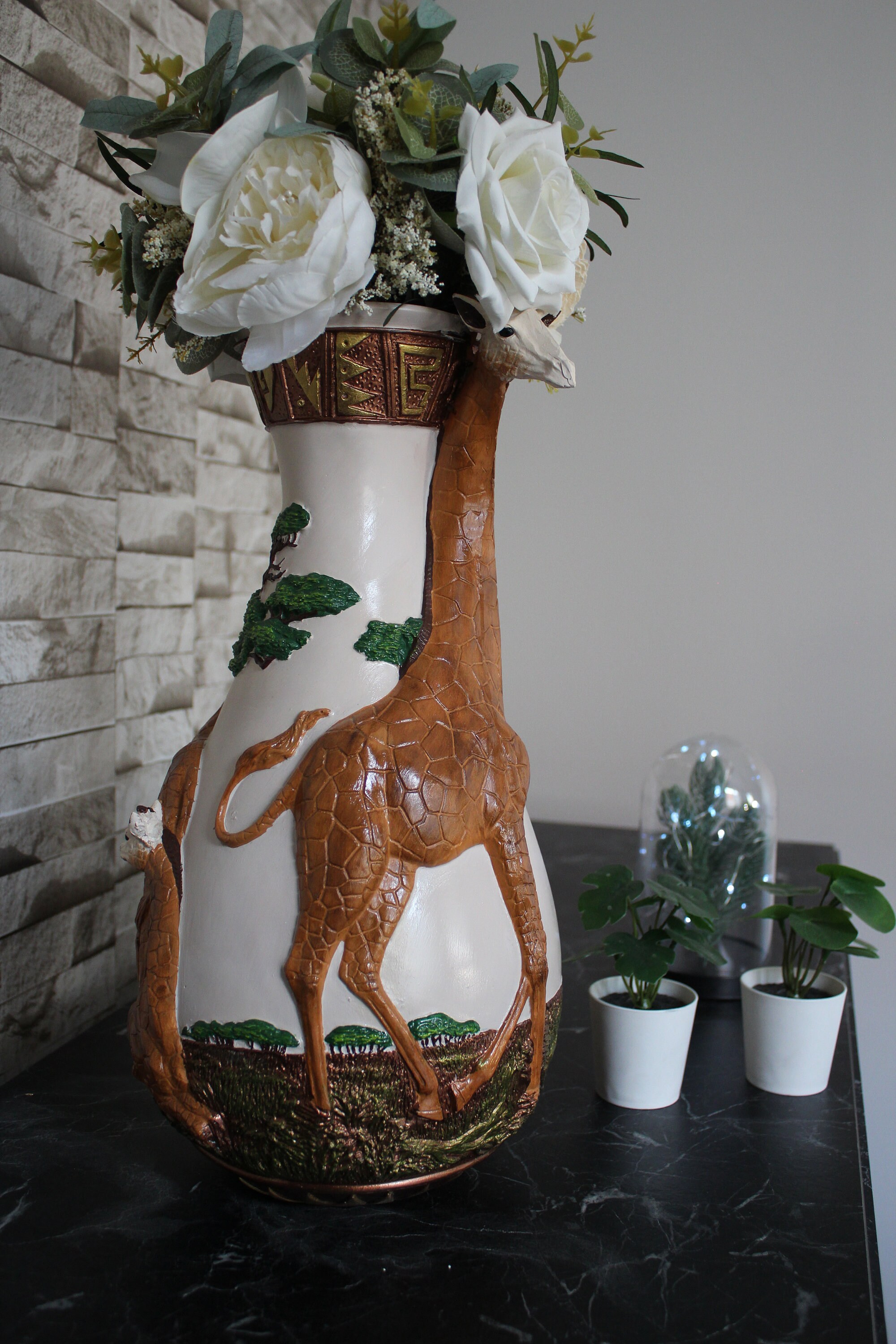 Giraffe Vase,homedecor,16 Inc Vase,handmade - Etsy