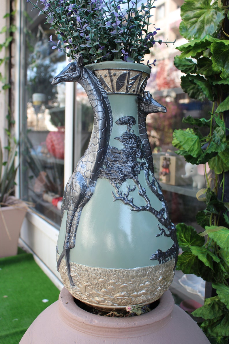 Giraffe Vase,homedecor,16 Inc Vase,handmade - Etsy