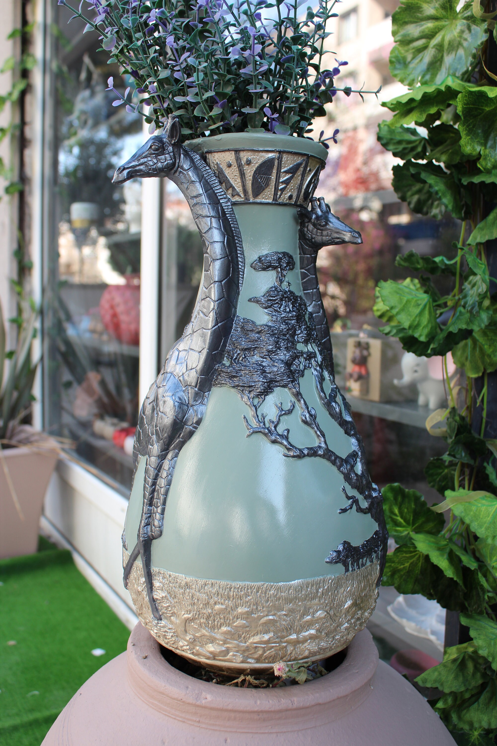 Giraffe Vase,homedecor,16 Inc Vase,handmade - Etsy